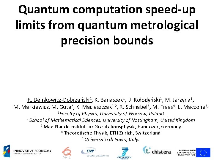 Quantum Computation Speedup Limits From Quantum Metrological Precision