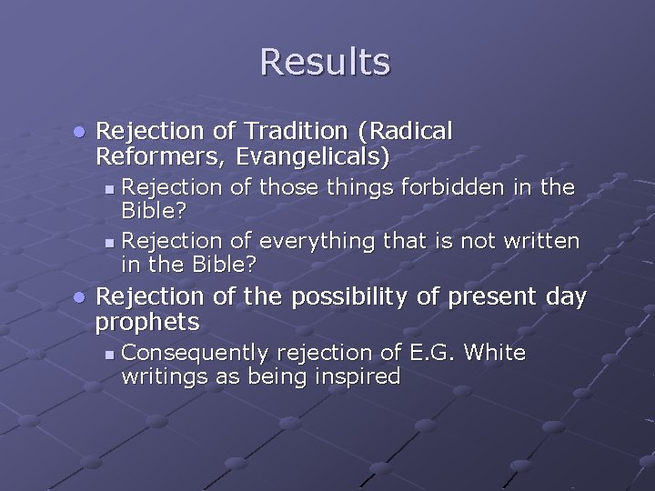 The Great Controversy Introduction Background The Bible only