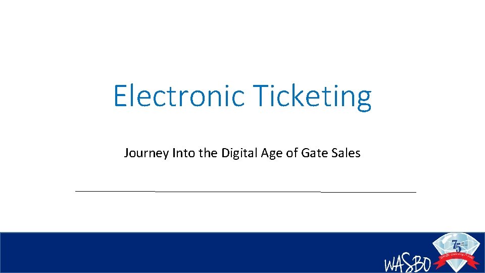 Electronic Ticketing Journey Into the Digital Age of