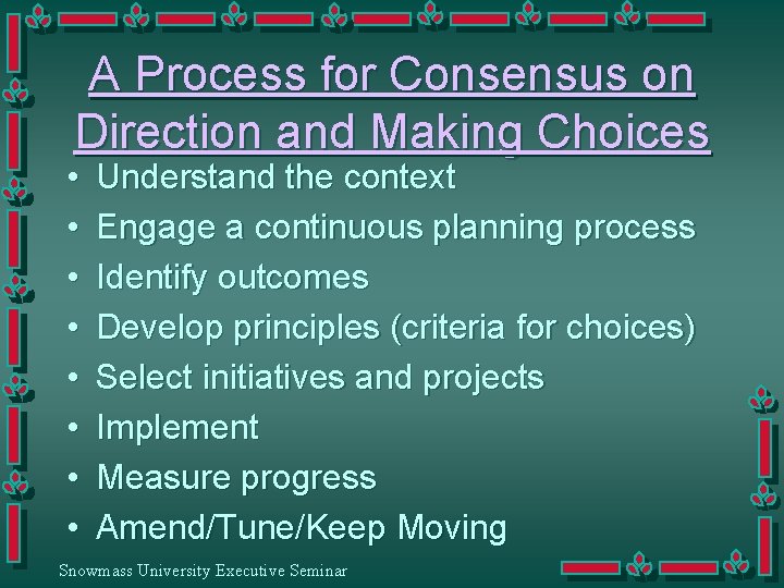 Viewing the STORM From Its Eye Building an