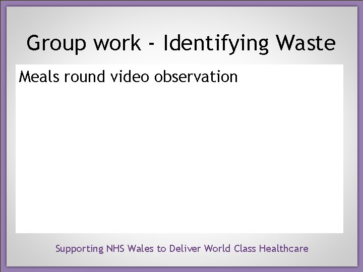 Waste Walks Des Brown NLIAH Supporting NHS Wales