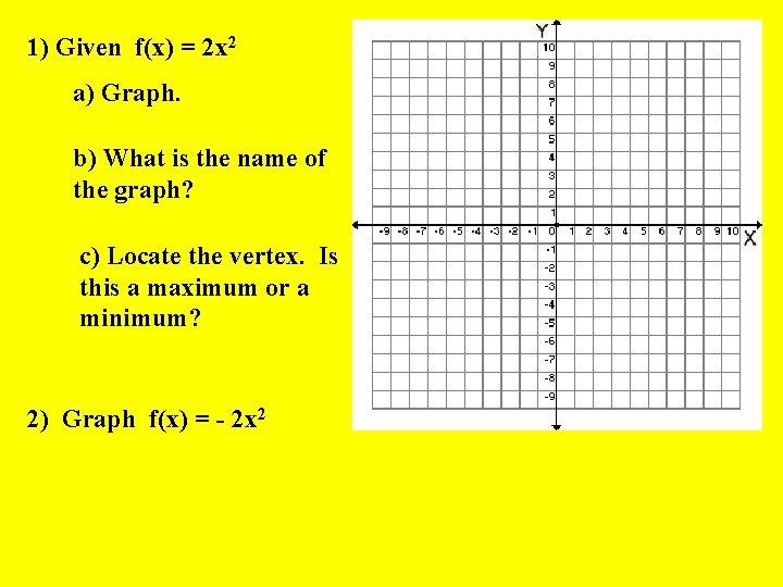 ALGEBRA II HONORSGIFTED SECTION 4 1 QUADRATIC FUNCTIONS