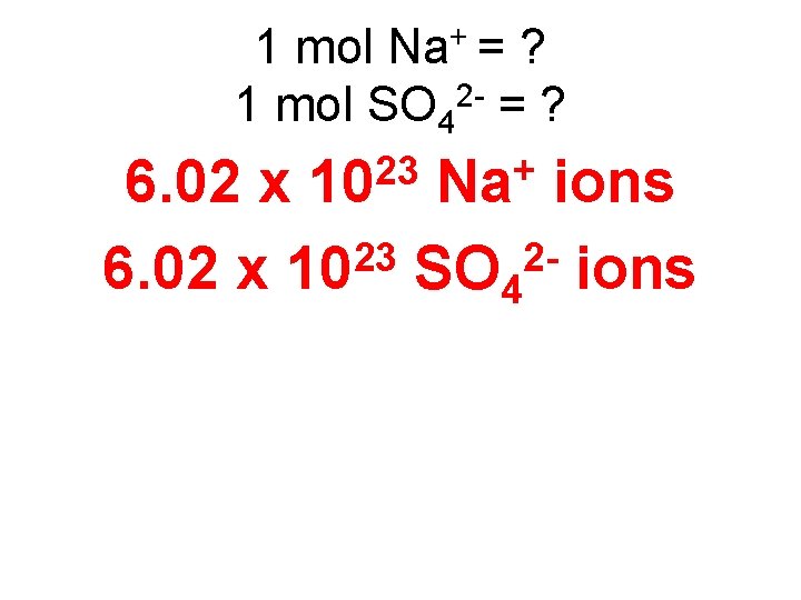 Chapter 8 Factor Label Method and the Mole