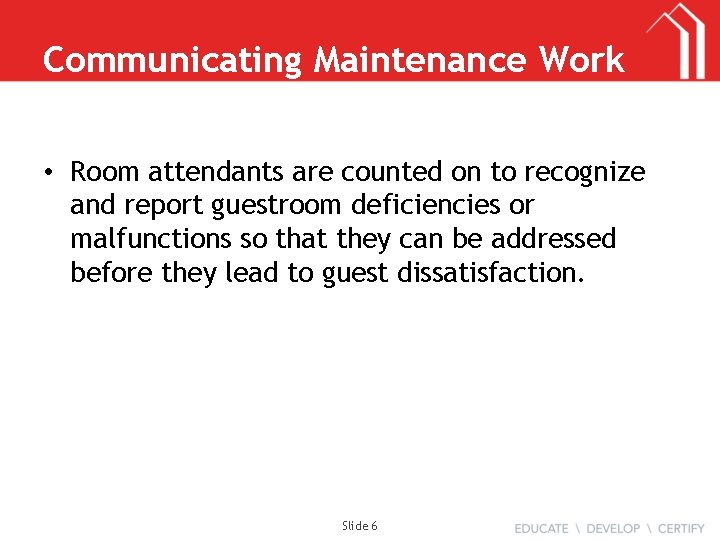 Chapter 10 The Role of Housekeeping in Hospitality