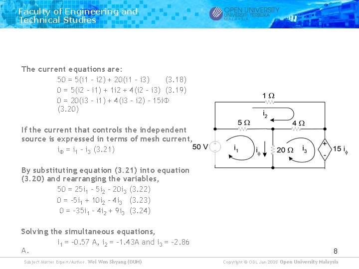Faculty of Engineering and Technical Studies CIRCUIT THEORY