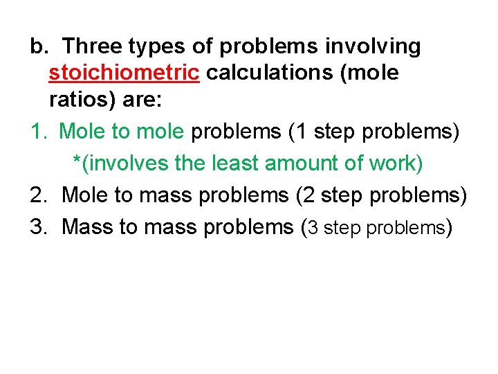 Stoichiometry Notes Stoichiometry shows the relationship between reactants
