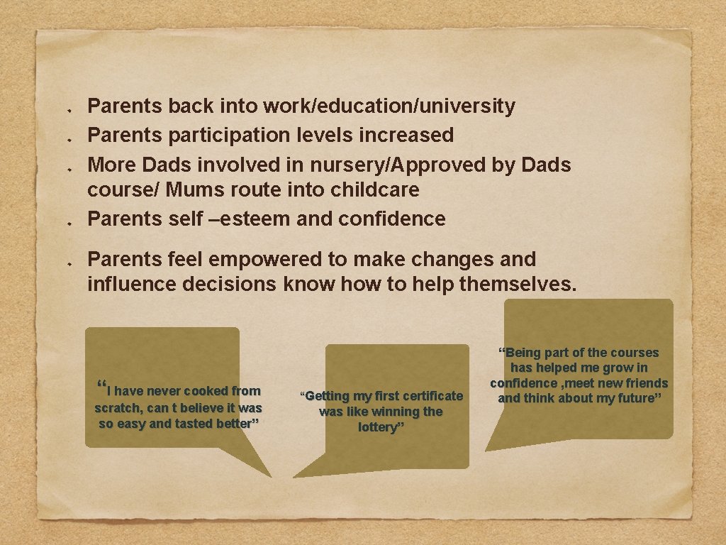Parkhead Community Nursery Nurturing Family Relationships right from