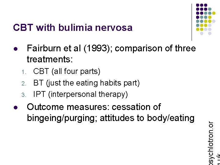A model of eating disorders Biological Anxiety about