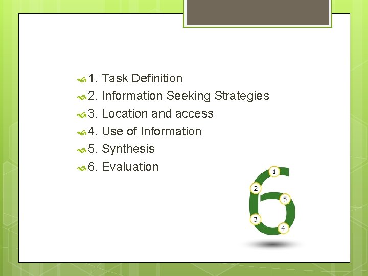 The Research Process Big 6 Teacher Introduction What