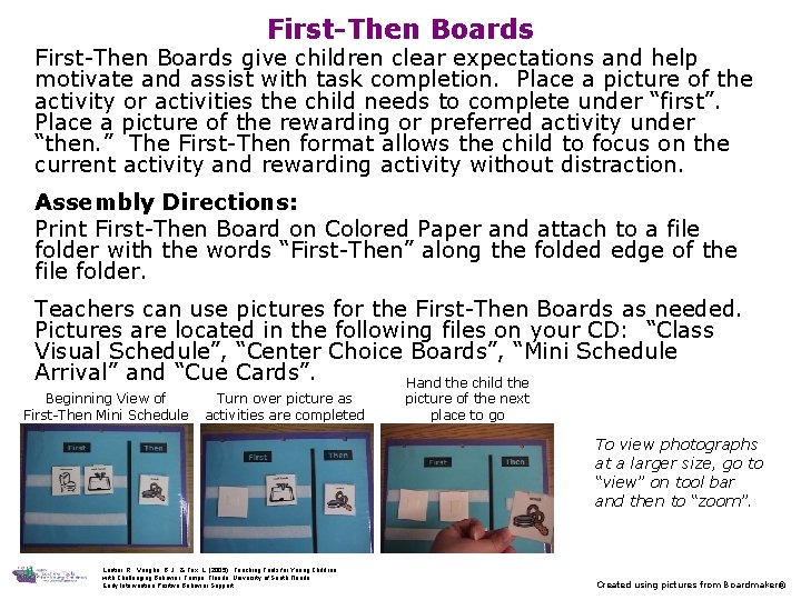 FirstThen Boards give children clear expectations and help