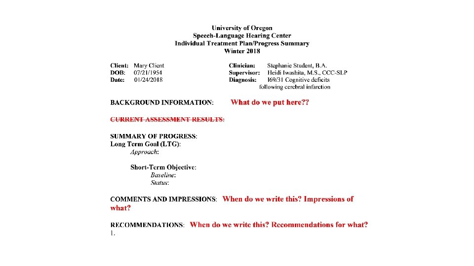 WRITING AN ITP FOR BRICC Winter 2019 Backgroun