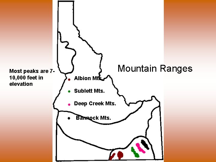 Idaho Geology The Basin and Range Province This