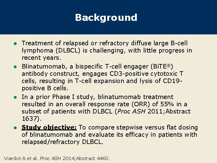 Treatment of RelapsedRefractory Diffuse Large BCell Lymphoma with