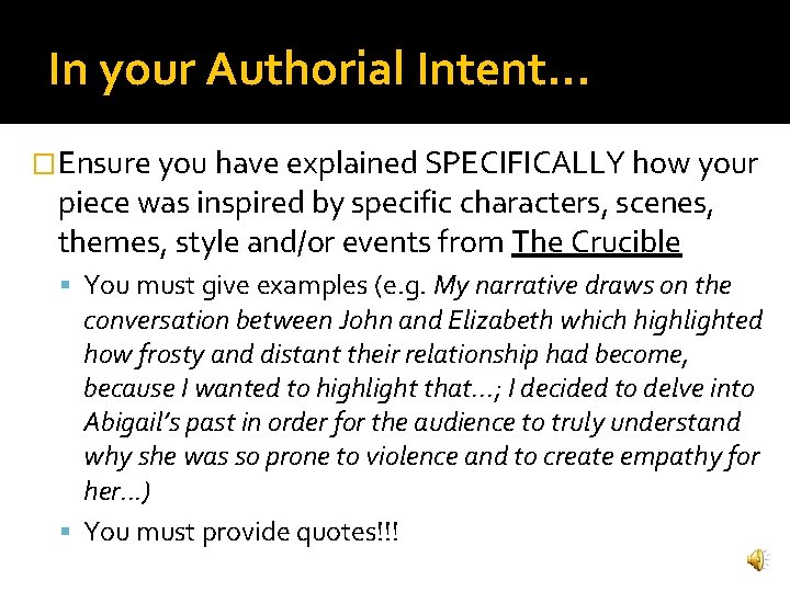 The Crucible Context Creative writing What makes a