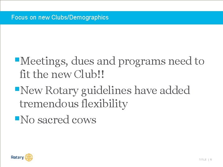 Bridging the Rotary Racial Divide New Club Development