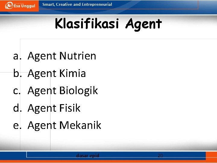 Teori Epidemiologi Lingkungan dasar epid 1 Konsep penyebab