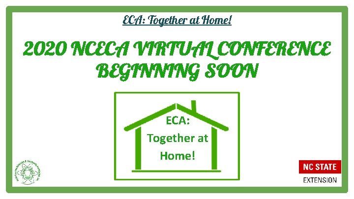 ECA Together at Home ECA Together at Home