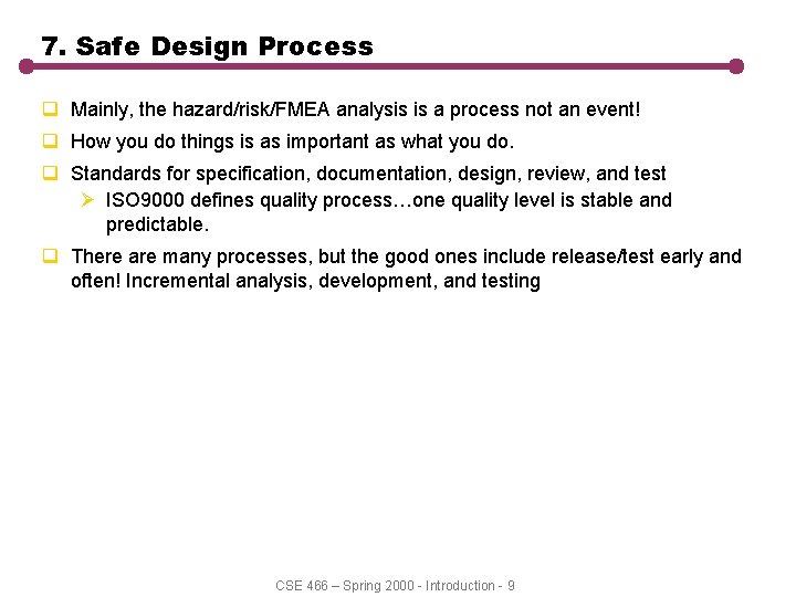 5 Implement Safety Safe Software Language Features Type