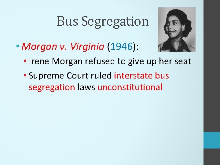 Bus Segregation GOVT Notes 6 6 Bus Segregation