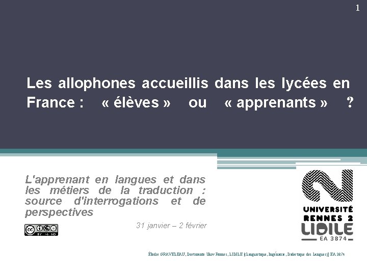 1 Les allophones accueillis dans les lyces en