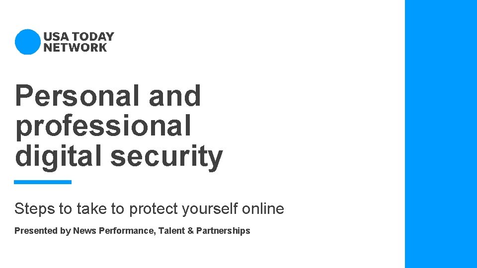 Personal and professional digital security Steps to take