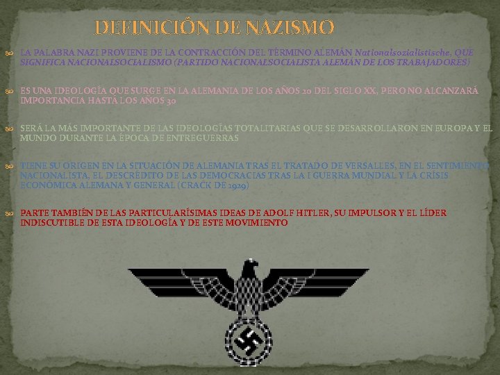 UNAI BUJN LLAMAS 1BACH A NAZISMO EL NAZISMO