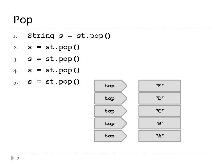 More Data Structures Part 1 Stacks 1 Stack