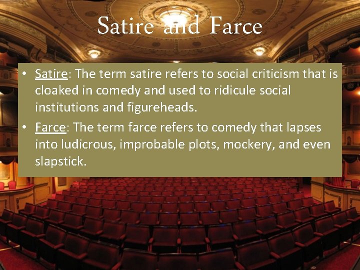 Introduction to Drama Unit 4 Drama With a