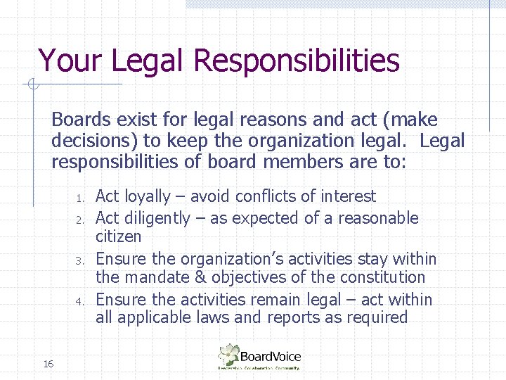 Gainful Governance A Primer for Board Members Objectives