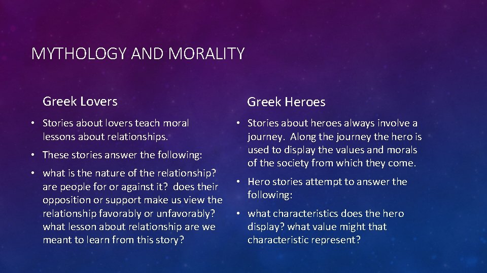 MYTHOLOGY DEFINITIONS ELEMENTS AND USES WHAT IS MYTHOLOGY