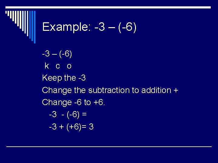 Subtracting Integers Chapter 11 4 Using a number