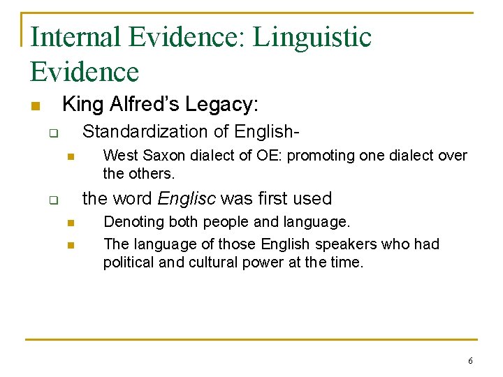 THE ORIGINS OF ENGLISH Book 1 Chapter 3