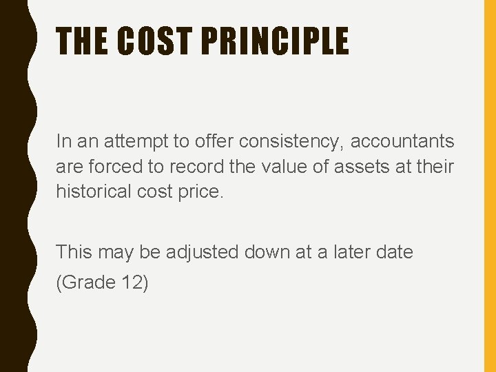 ACCOUNTING STANDARDS BALANCE SHEET PRACTICE Exeter Eastern Company