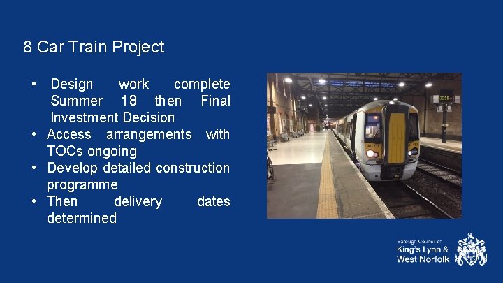 Rail Service Update Peter Jermany Principal Planner Planning