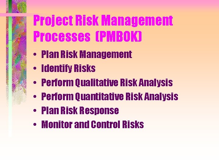 Risk Feasibility and BenefitCost Analysis Burns Chapter 6