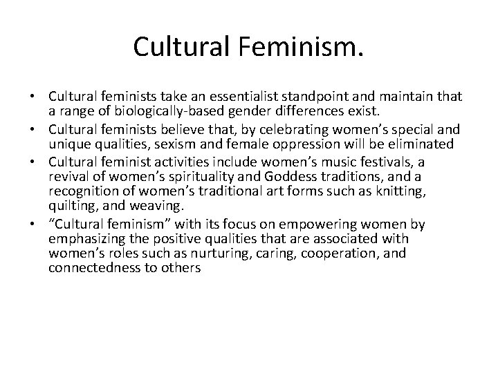 Branches of Feminism Feminist Theories Muhammad Mohsin Khan