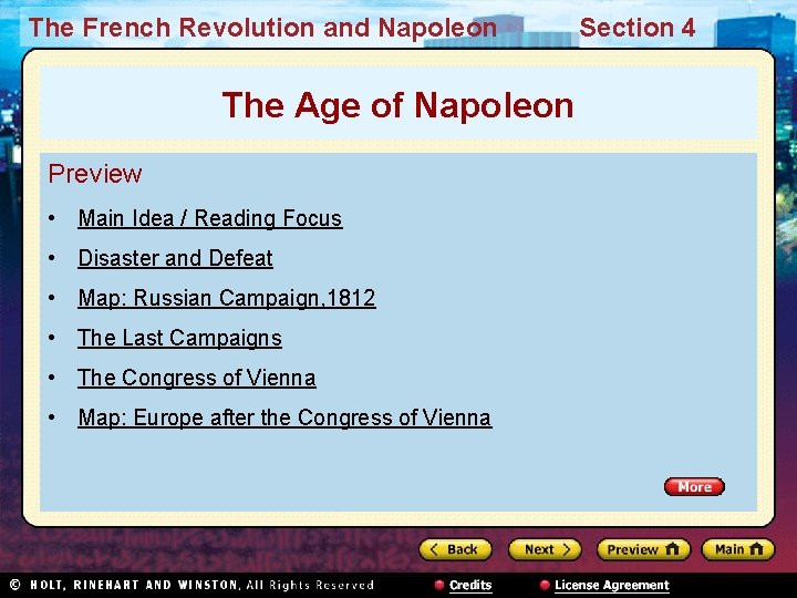 The French Revolution and Napoleon The Age of