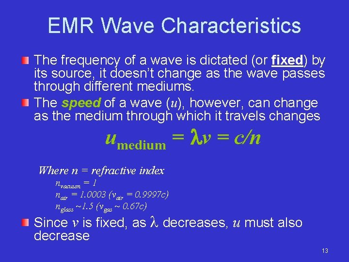 Instrumental Analysis Fundamentals of Spectroscopy 1 Absorption ...