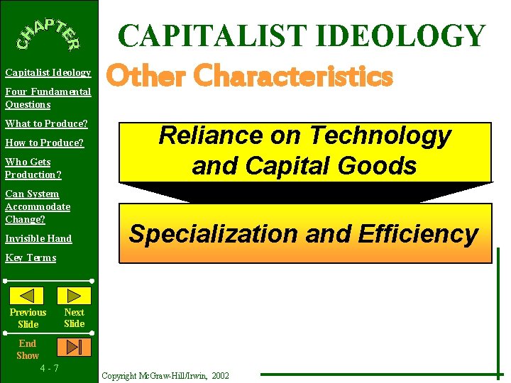 Capitalist Ideology Four Fundamental Questions What to Produce