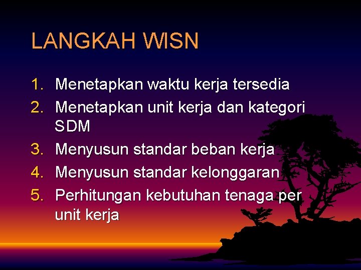 MENGHITUNG KEBUTUHAN SDM BEBAN KERJA dihitung berdasarkan jumlah