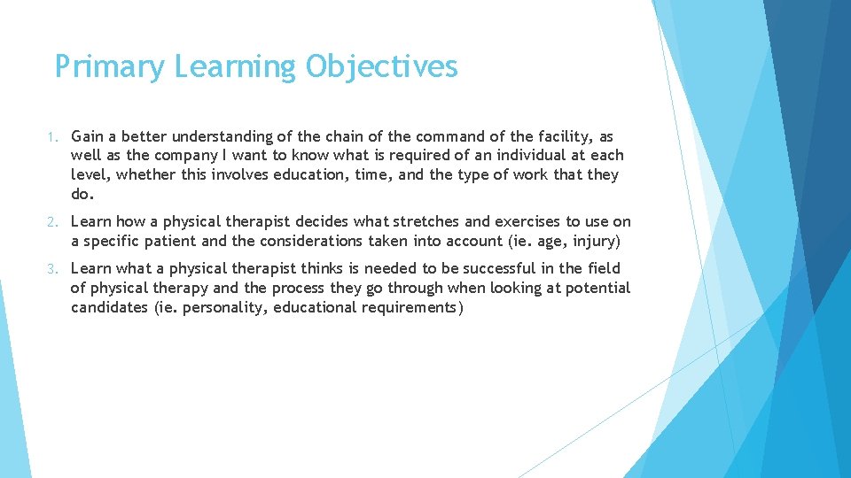 Summer Internship Accelerated Rehabilitation Center Elisabeth Mesina ...