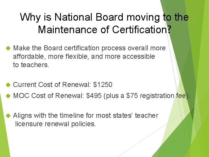 The Profile of Professional Growth Renewing Your National