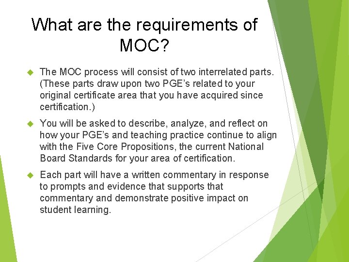 The Profile of Professional Growth Renewing Your National