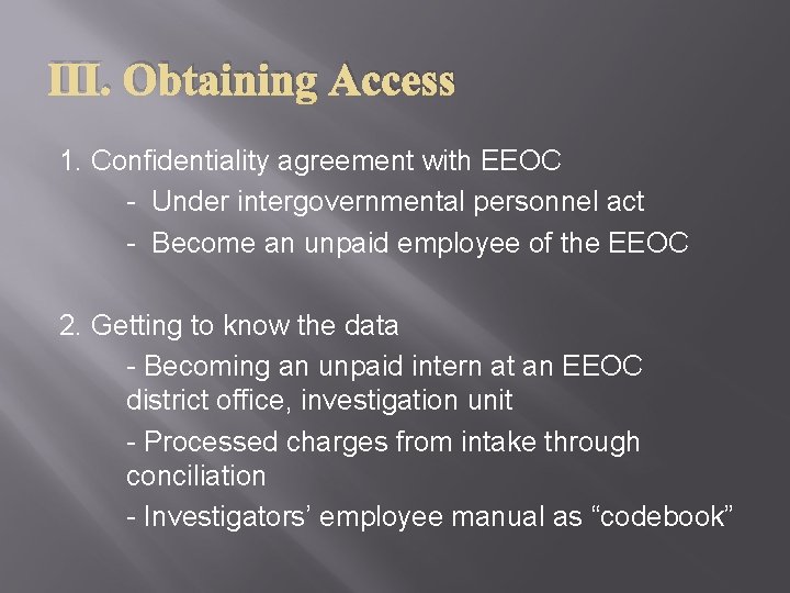 USING EEOC CHARGE DATA TO STUDY WORKPLACE DISCRIMINATION