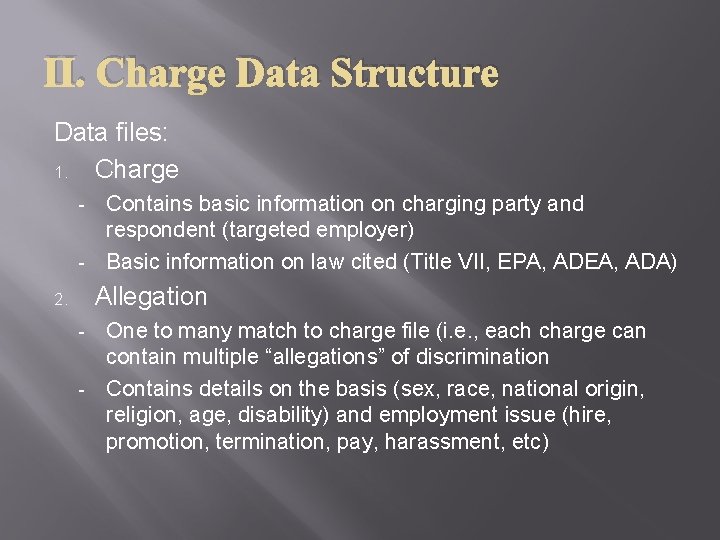 USING EEOC CHARGE DATA TO STUDY WORKPLACE DISCRIMINATION