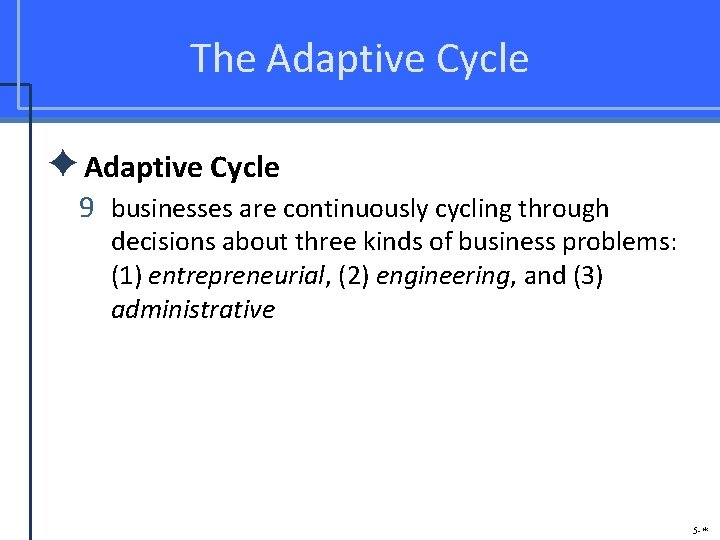Planning The Foundation of Successful Management Chapter Five