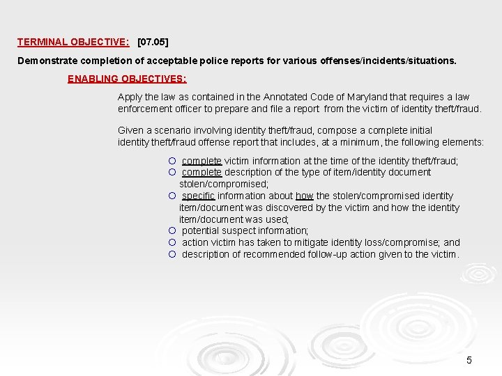 IDENTITY THEFTFRAUD PREPARED BY MARYLAND POLICE AND CORRECTIONAL