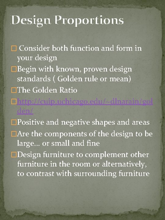 Principles of Furniture Joinery Design process Furniture Design
