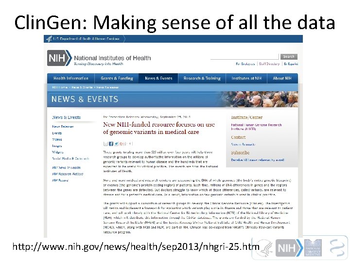 Clin Var Using Centralized Databases to Interpret Sequence