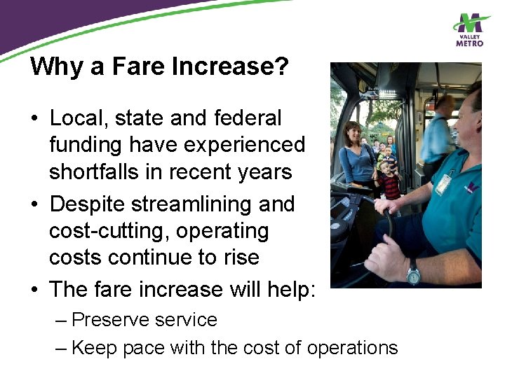Summary of Fare Change Feedback and Proposal Hillary
